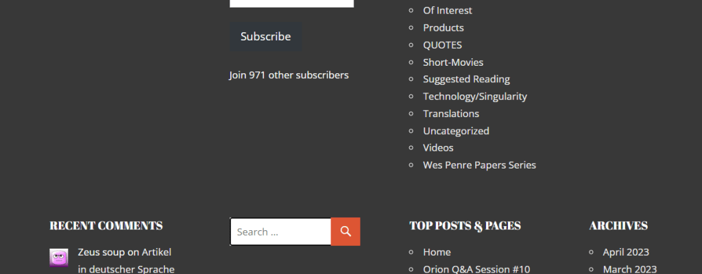 Site Search – Videos and Articles by Wes Penre